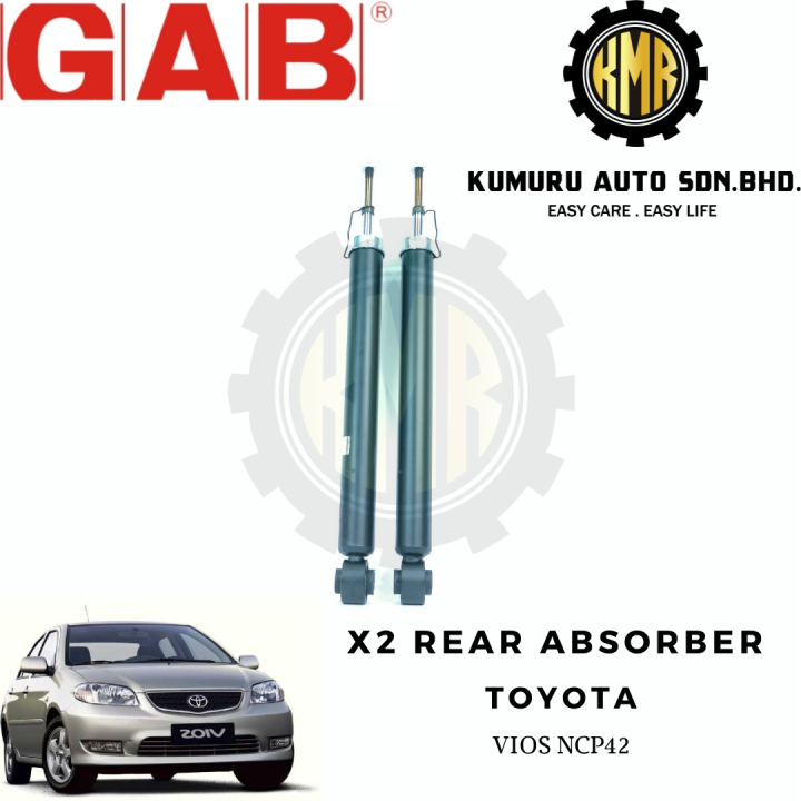 (1@Pair) GAB Gas Rear Absorber Toyota Vios NCP42 Vios 2002-2006 | Lazada