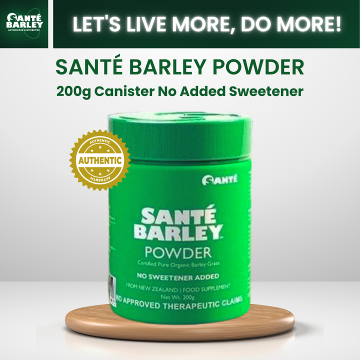 SANTE Barley Powder in 200 grams Canister with No Added Sweetener ...