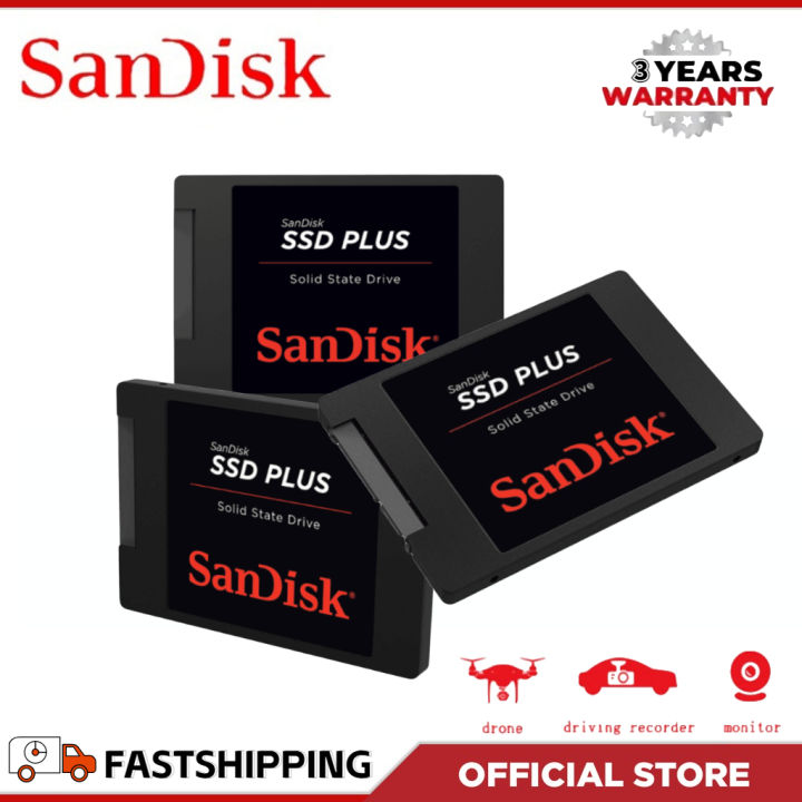 SanDisk SSD PLUS 2.5" 1TB 480GB 240GB SATA III Internal Solid State Drive (SSD) SDSSDA-1T00-G26 ...