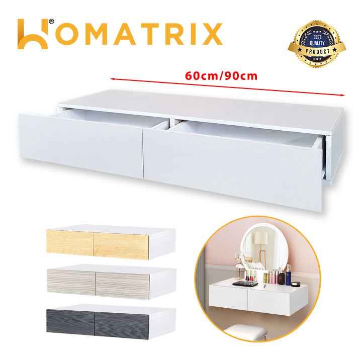 HOMATRIX Wall Mounted Storage Drawer Cabinet Floating Drawer Organizer ...
