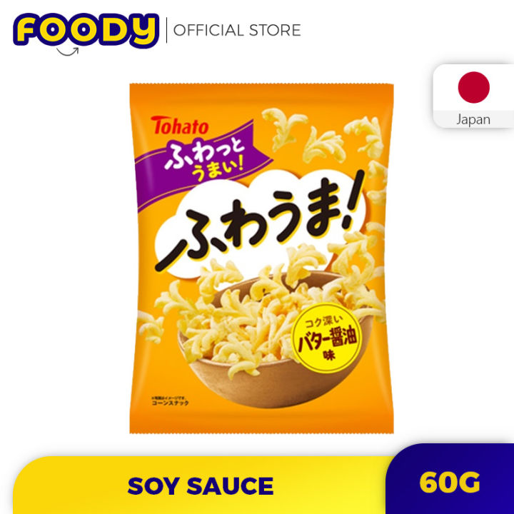 Japan Tohato Fluffy Butter Soy Sauce Flavor 60g 桃哈多零食 黄油酱油味 | Lazada