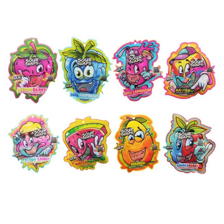 Sour Slaps 1-Pack Flavored Sour Candy Belts - Vegetarian, Deliciously ...