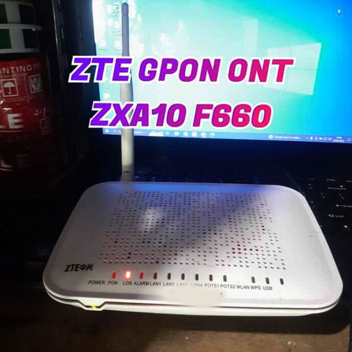 ROUTER WIFI MODEM ZTE GPON ONT ZXA10 F660 ORIGINAL SECOND | Lazada Indonesia