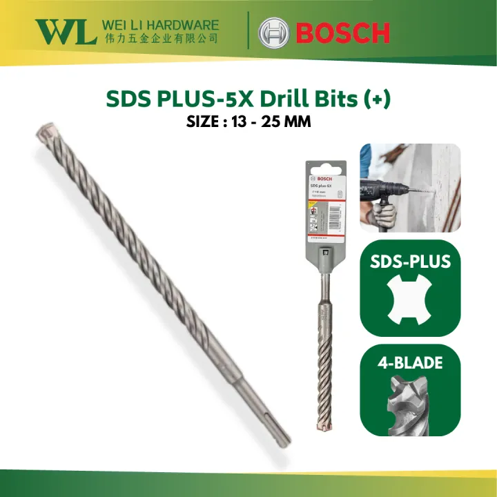 BOSCH 13-25mm SDS PLUS-5X Drill Bits / sds plus drill bit / masonry ...