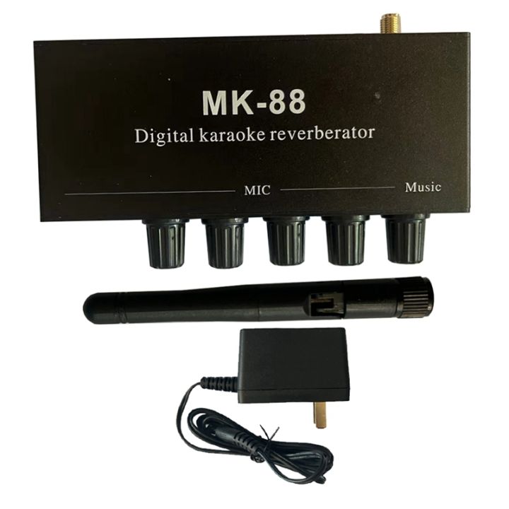 ⭐⭐⭐MK-88 6.5mm Karaoke Microphone Reverb Effect Bluetooth Coaxial Decoder Stereo Preamplifier ...