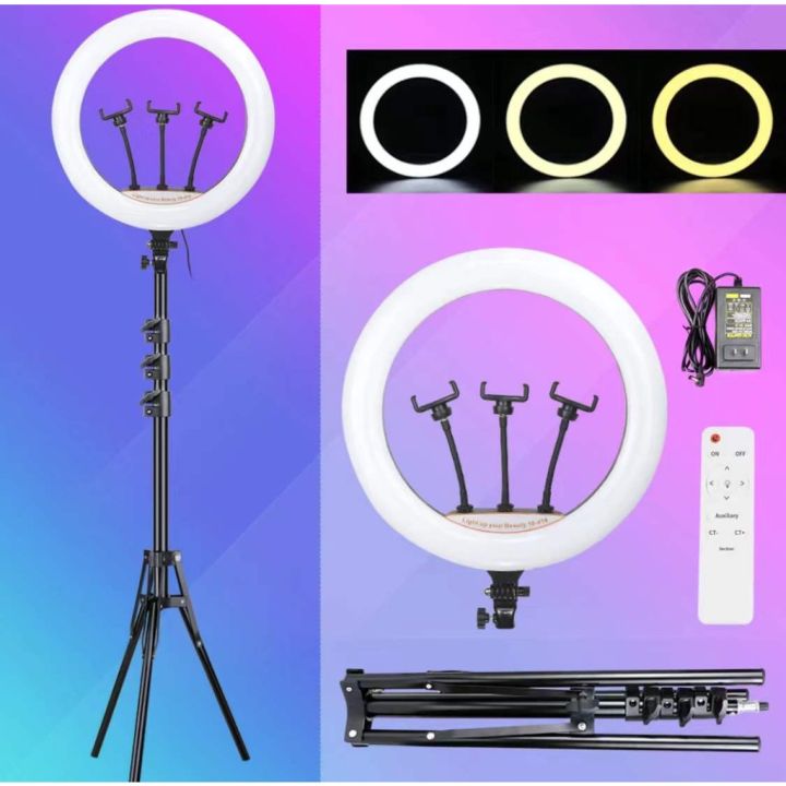 100% Original Lucky 18”45CM Selfie LED Ring Light Photo Studio ...