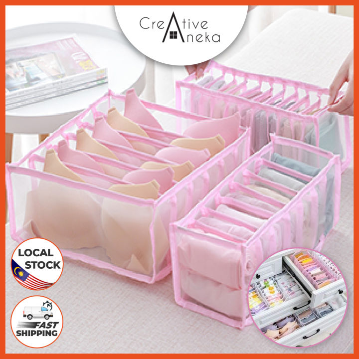 [LOCAL STOCK] Underwear Storage Organizer for Bra Socks Scarves Hijab ...