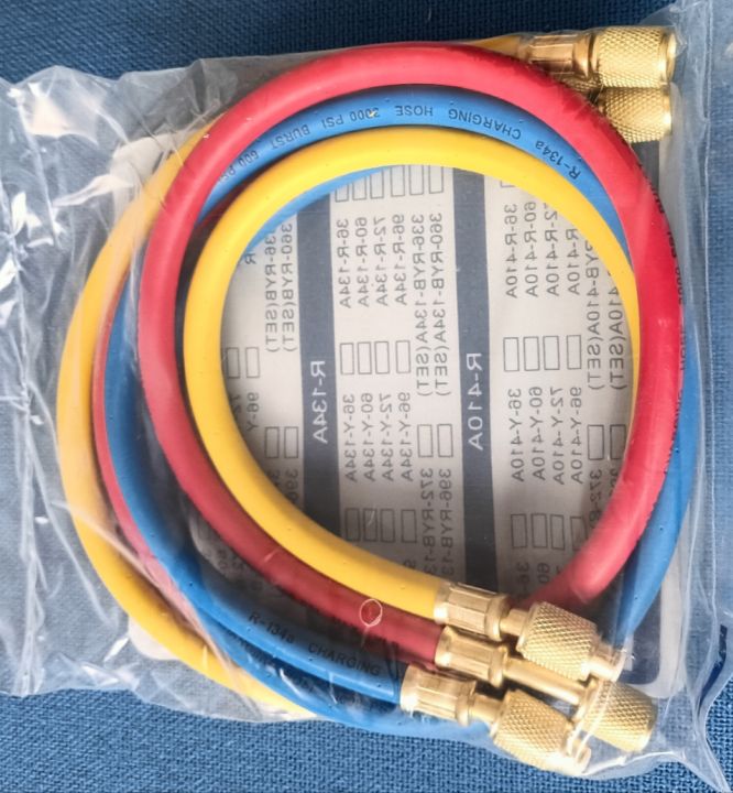 R134a Charging Hose, Maximum Working Pressure: 600Psi , Manifold gauge ...