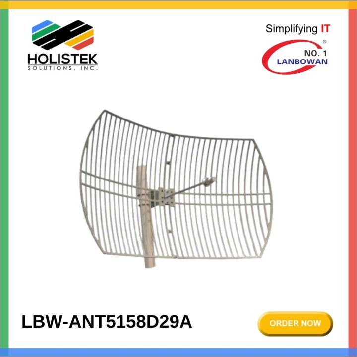 Lanbowan 5Ghz 29.5dBi Die Cast Aluminum Grid Antenna (ANT5158D29A) (For ...