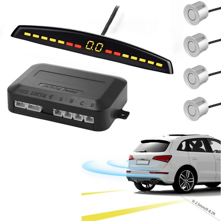 Yasokro Car Parking Sensor Auto Parktronic Led Display Reverse Backup Car Parking Radar Monitor