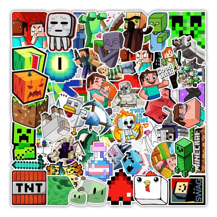 50Pcs/Set Computer Game Graffiti Waterproof Sticker Game Commemorative ...