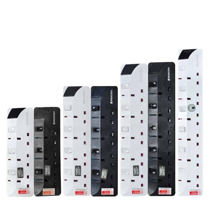 SOUNDTEOH 3WAYS - 6WAYS EXTENSION SOCKET (CABLE CORD: 2METERS - 6METERS ...