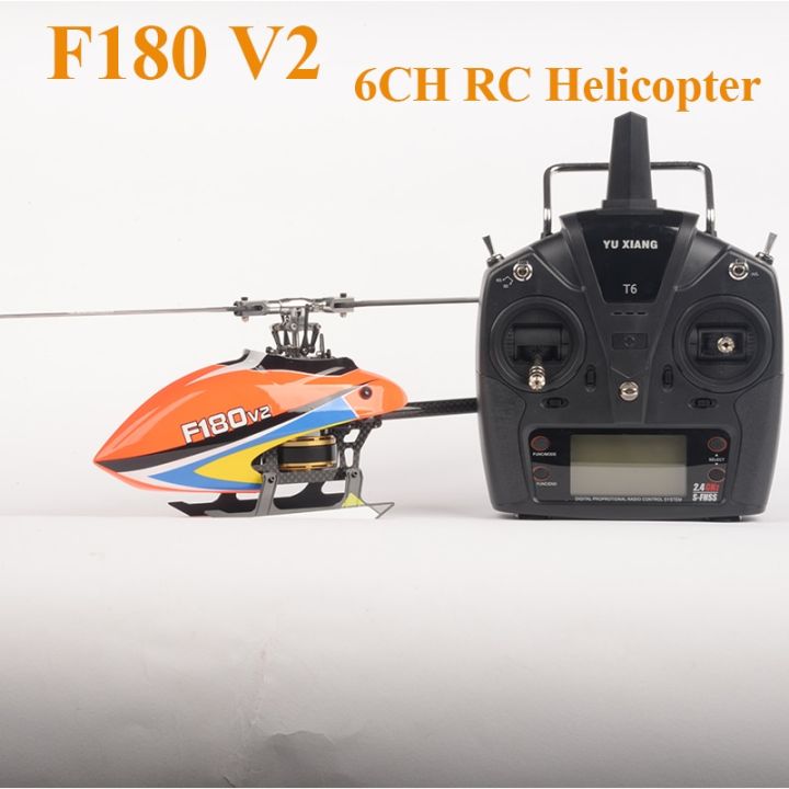Parkten F180 V2 2.4G RC Helicopter 6CH 6-Axis Gyro 3D6G Dual Brushless ...