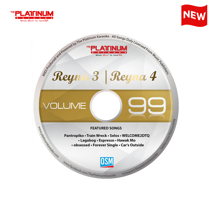 Platinum Karaoke Volume 99 CD for Reyna 3/Reyna 4 | Lazada PH