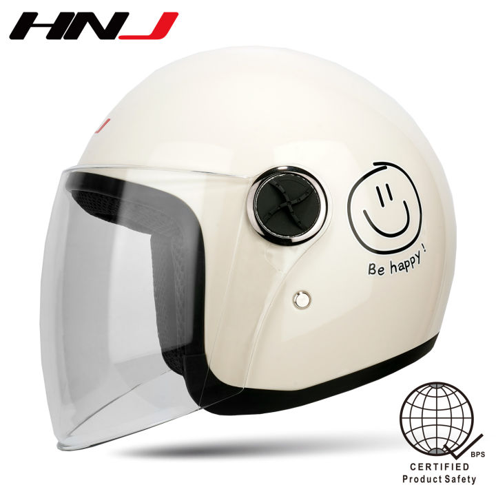 HNJ A922 Motorcycle half face helmet With icc bps Open Face classic ...