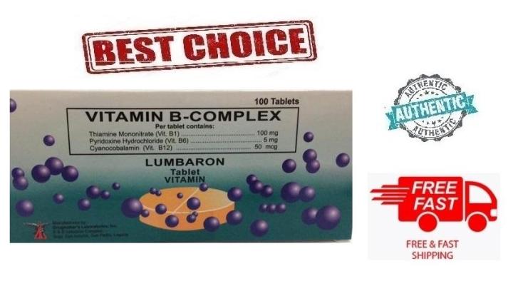 LUMBARON VITAMIN B COMPLEX B1+B6+B12 Tablet 100's | Lazada PH