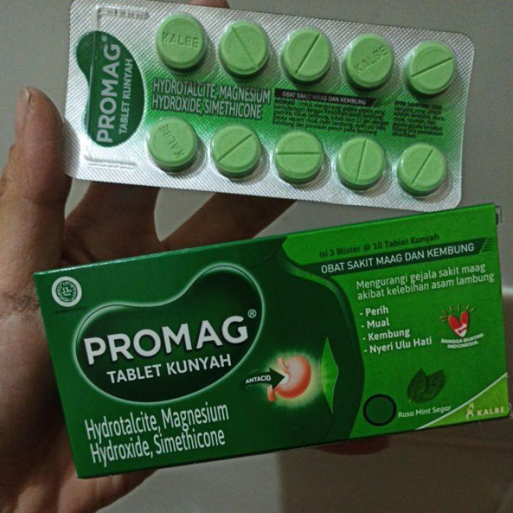 Promag isi 10 tablet - Obat sakit maag dan kembung | Lazada Indonesia