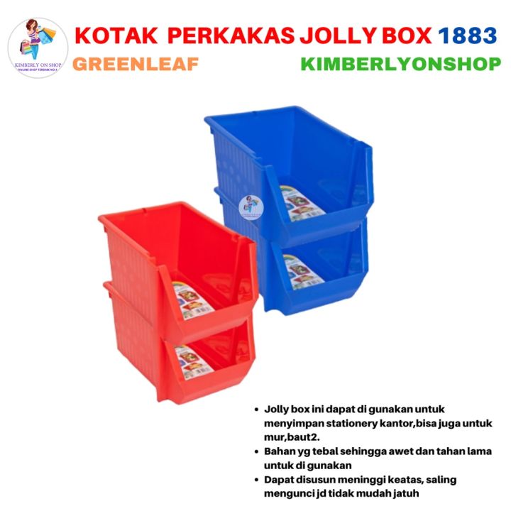 Kotak Perkakas Sparepart Case Serbaguna Jolly Box 1883 Green Leaf ...