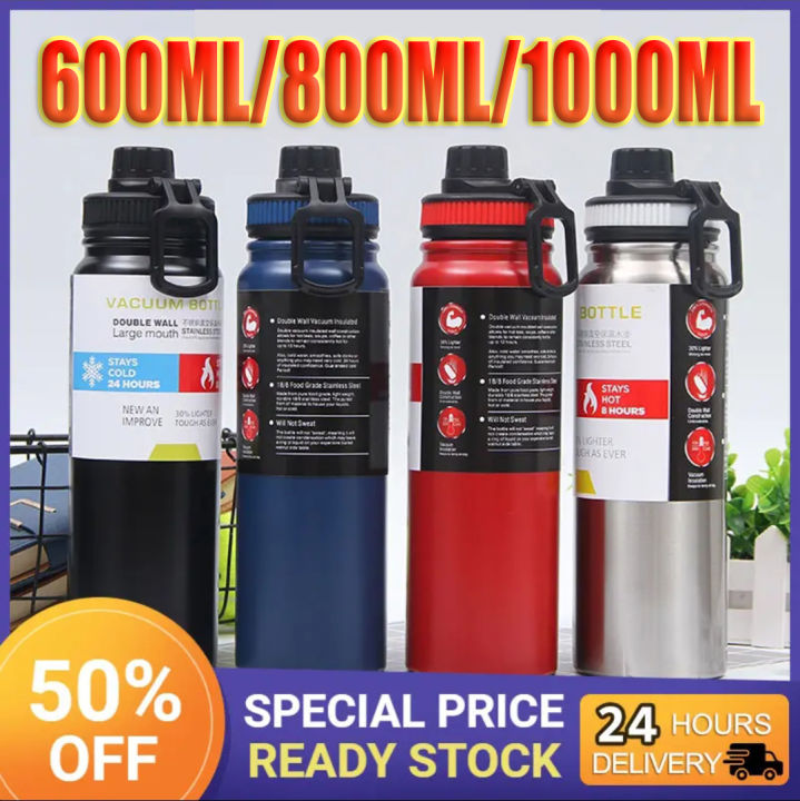 PIPO Insulated Tumbler Water Bottle Hot and Cold Tumbler Stainless Steel Bottle Flask 600ML ...