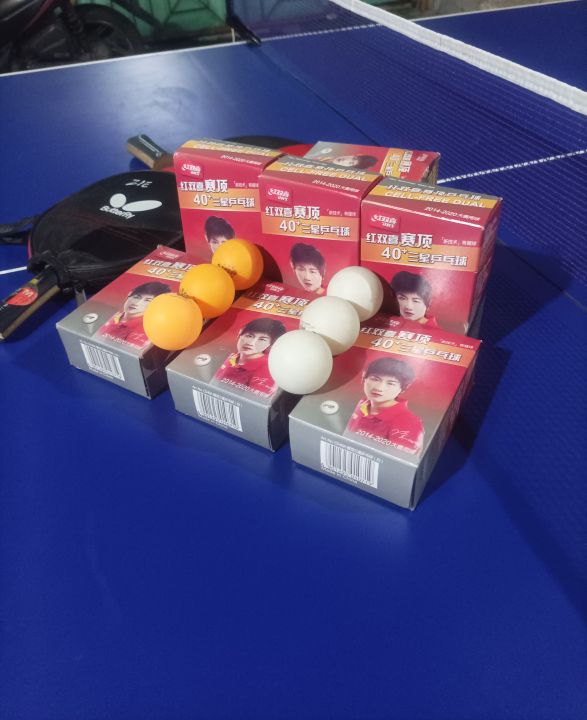 Bola Pingpong Bola Tenis Meja DHS 3 Star 40+ | Lazada Indonesia