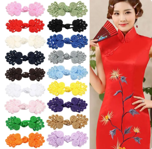 (3 Pairs) Button Chinese Crystal / Chinese Knot Button Cheongsam ...