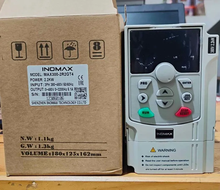 Frekuensi Inverter INOMAX MAX300 Power 2.2KW (3HP) Input/Output 380 ...