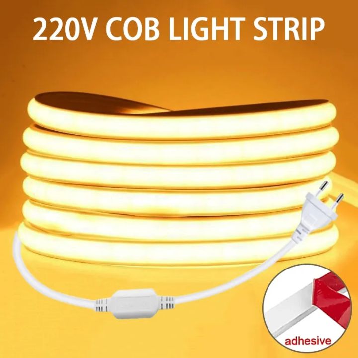Seville 220v Led Ribbon Adhesive High Brightness COB Led Strip for Room ...