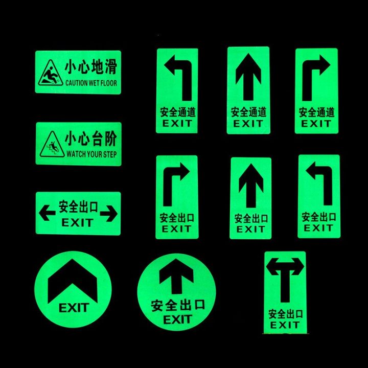 Luminous Door Plates Safe Exits LED Warning Indicator Lights House ...