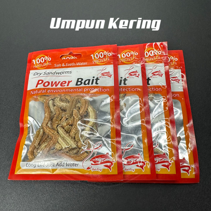 Umpun Kering 6/10g Umpan Ruat Kering Pancing Udang Ikan Dry bait ...