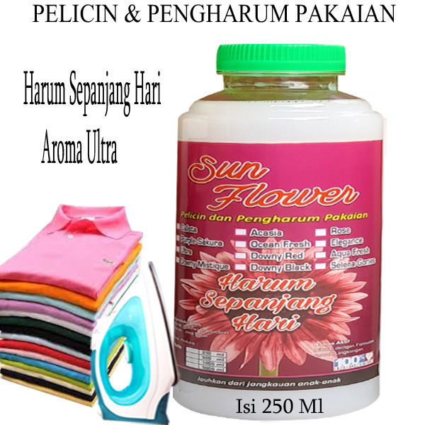 Pelicin setrika laundry sunflower aroma rred harum tahan lama isi 250 ...