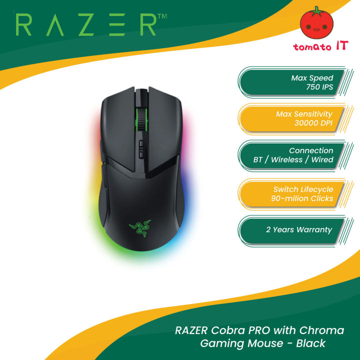 RAZER Cobra PRO with Chroma Gaming Mouse - Black | Lazada