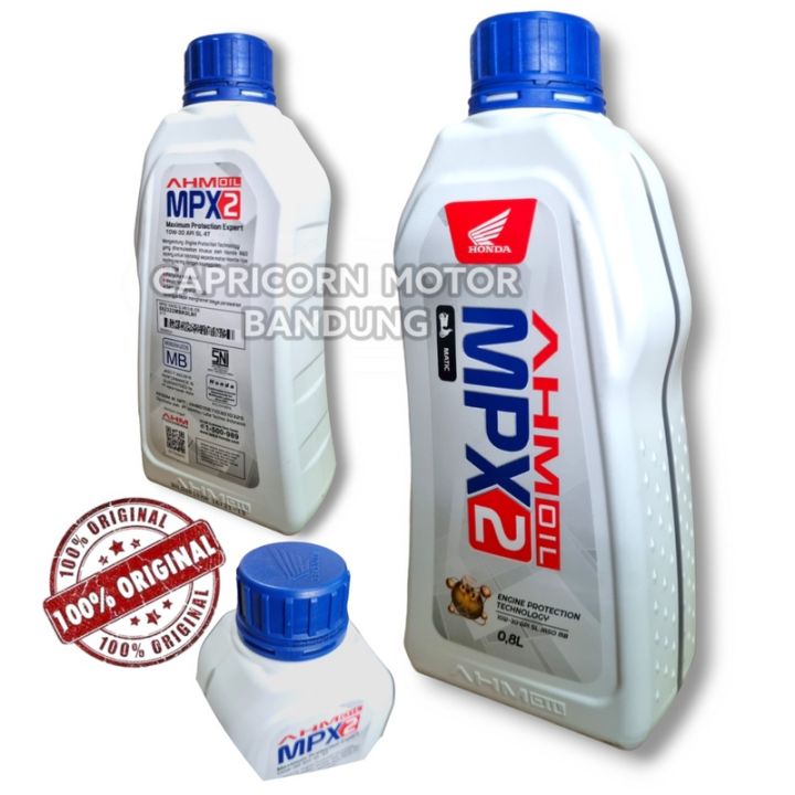 MPX2 SAE 10W 30 API SL JASO MB AHM MPX 2 Oli Motor Matic 800ml | Lazada Indonesia
