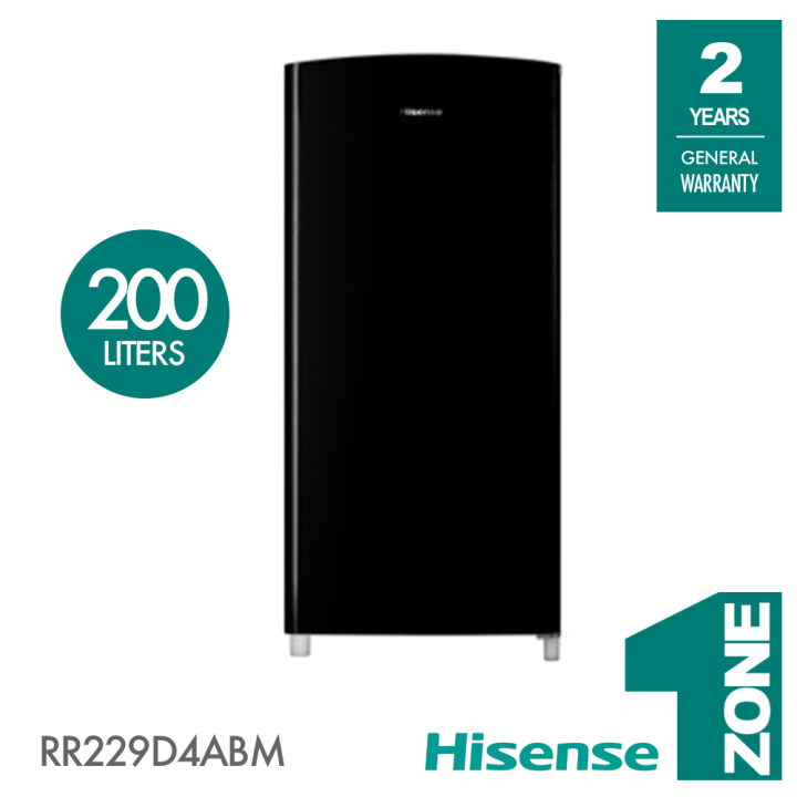 Hisense 200L Single Door Elegant Black Fridge Refrigerator - Model ...