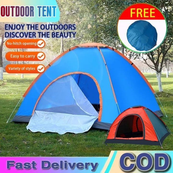 Waterproof Outdoor Camping Tent 2/4/6Person Automatic Quick Opening ...