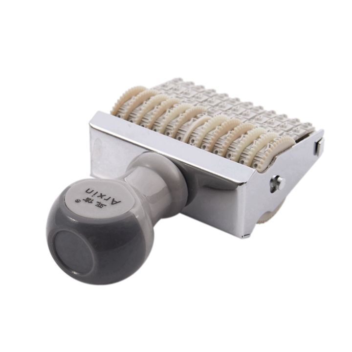 6X 12 Band Self Inking Rubber Stamps Numbering Machine, Grey White ...