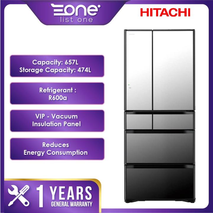 Hitachi Made In Japan 657L Inverter K Series Vacuum Compartment ...