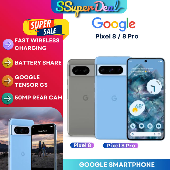 Google Pixel 8 / Pixel 8 Pro | Google Tensor G3 | 1 Year Warranty | Lazada