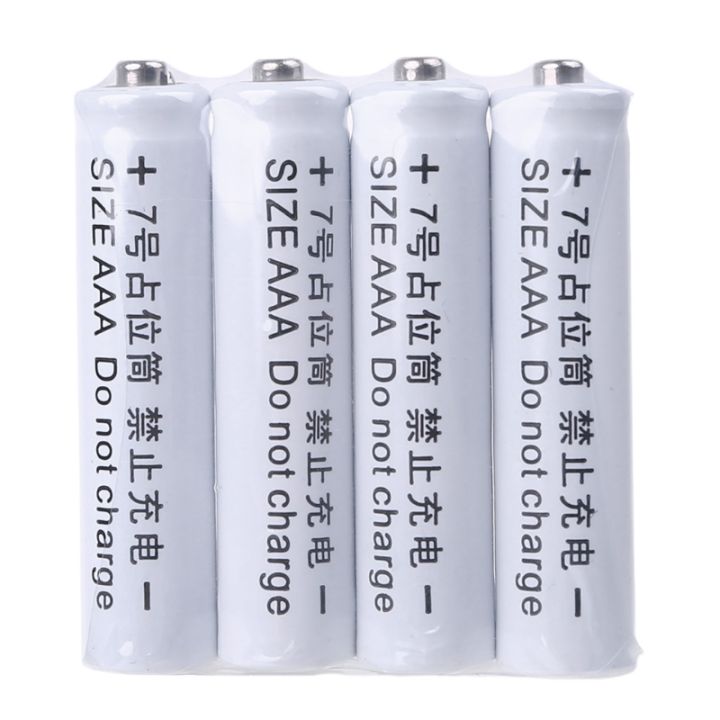 4Pcs No Power 10440 LR03 AAA Dummy Fake Battery Setup Shell Placeholder ...