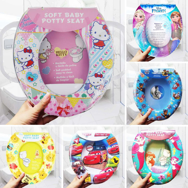 Baby Soft Toilet Potty Training Seat Spiderman Paw Patrol Frozen Hello ...