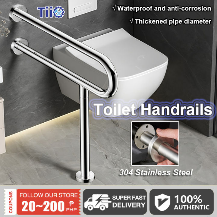 Toilet Grab Bars Stainless Steel Handicap Rail for Bathroom Elderly ...