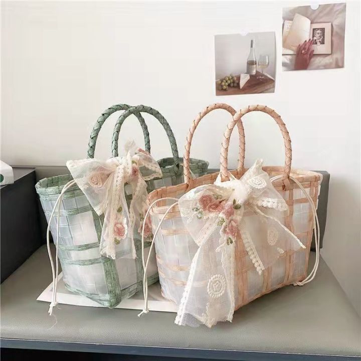 กระเป๋าโท้ทของผู้หญิงกระเช้าของขวัญ Tas Jeli แบบมือถือพร้อมของขวัญ ...