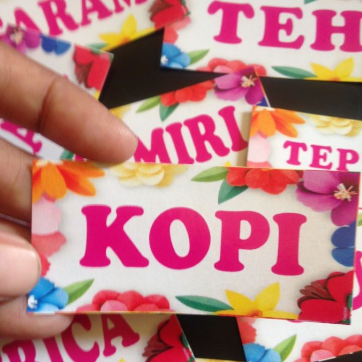 (KODE P18) STIKER BUMBU | LABEL BUMBU | STIKER BUMBU DAPUR | NAMA BUMBU ...