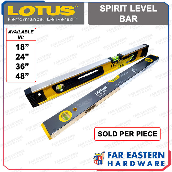 LOTUS Spirit Level Bar 18" 24" 36" 48" LTHT | Lazada PH