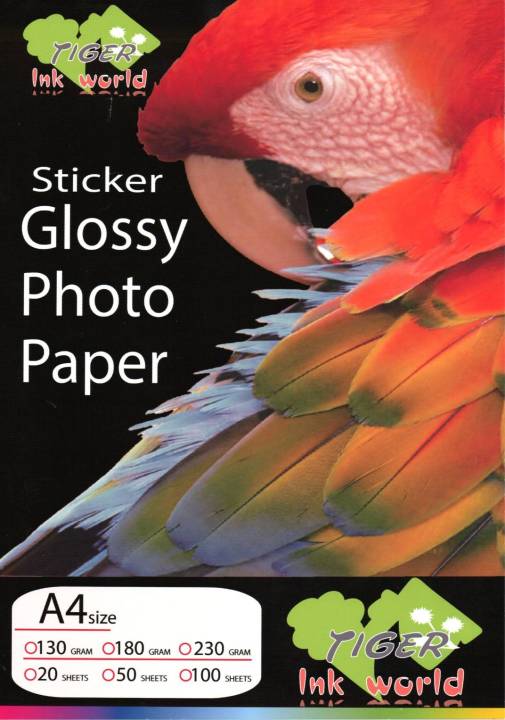 Sticker Glossy Photo Paper 130 Gram / 100 Sheet | Lazada.co.th