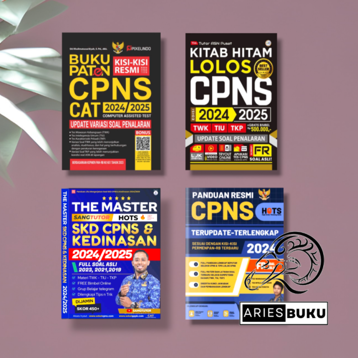 BUKU PATEN PNS CAT 2024/2025, KITAB HITAM CPNS 2024,PANDUAN RESMI CPNS ...