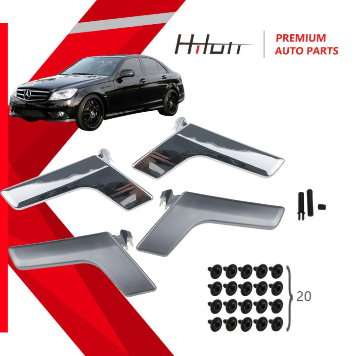 Benz C Class W204 GLK X204มือจับประตูด้านในโครเมียมและด้านสีเงิน ...