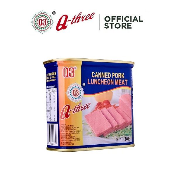 Q3 Luncheon Meat Can 340g 午餐肉 (Rectangle Can) | Lazada