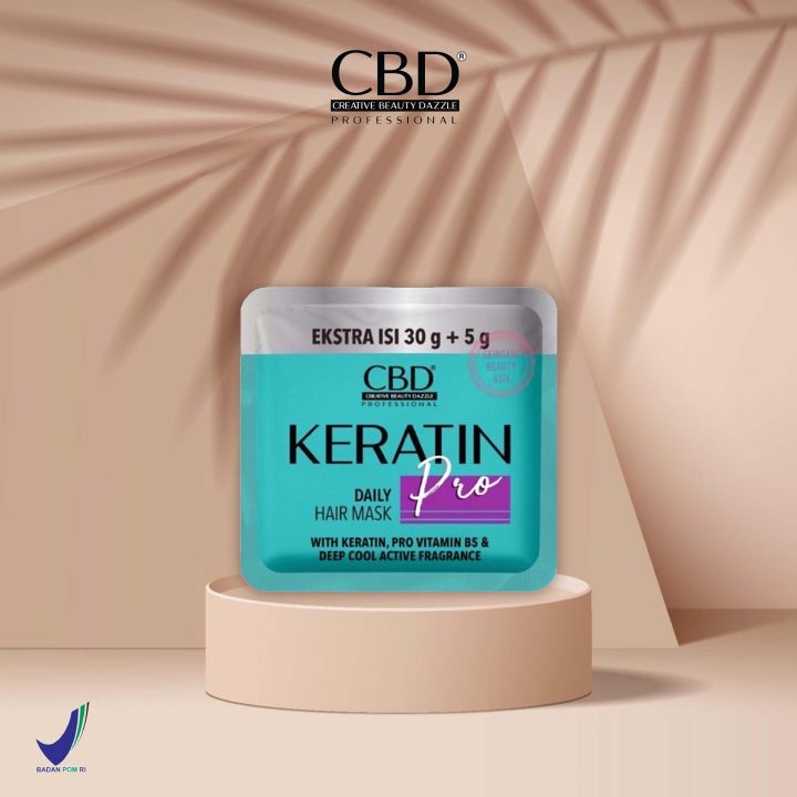 CBD Pro Keratin Daily Hair Mask Sachet 35gr | Lazada Indonesia