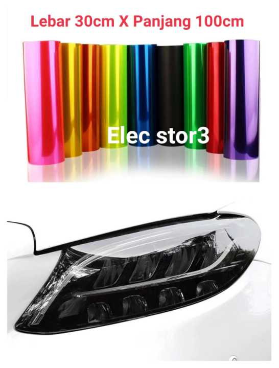 Sticker/Stiker Lampu Smoke Hybrid Gossy / Sticker Hybrid Haedlamp Lebar ...