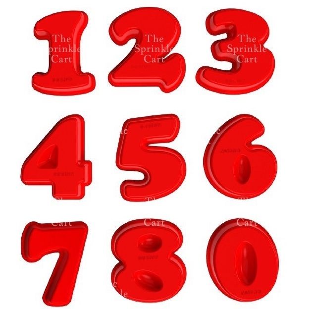 6inch Silicone Number Cake Molder Birthday Celebration Mini Small Bento ...